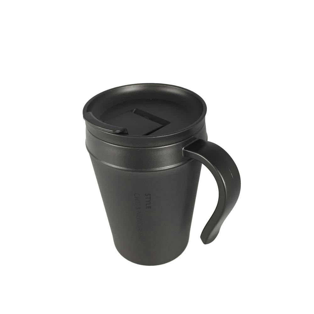 飲み易い真空蓋付マグカップ 400ml ブラック｜ホームセンター通販【カインズ】