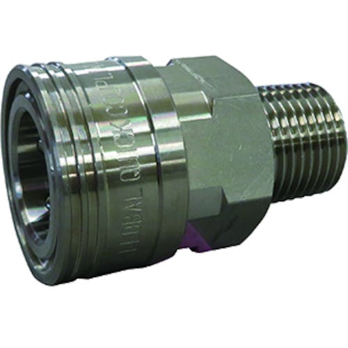 【CAINZ-DASH】フローバル 両路開放型クイックカップリング TS－3SM（SUS304） TS-3SM(SUS304)【別送品】 | 空圧用品 通販 | ホームセンターのカインズ