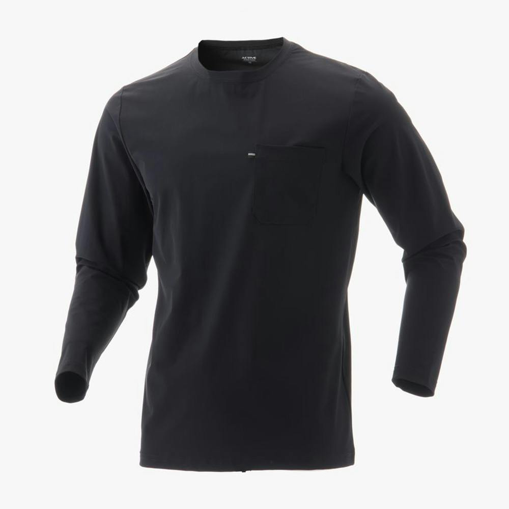 ACTIVEMOVER Tシャツ 長袖 ブラック L(販売終了) | 作業着・作業服・安全靴 通販 | ホームセンターのカインズ