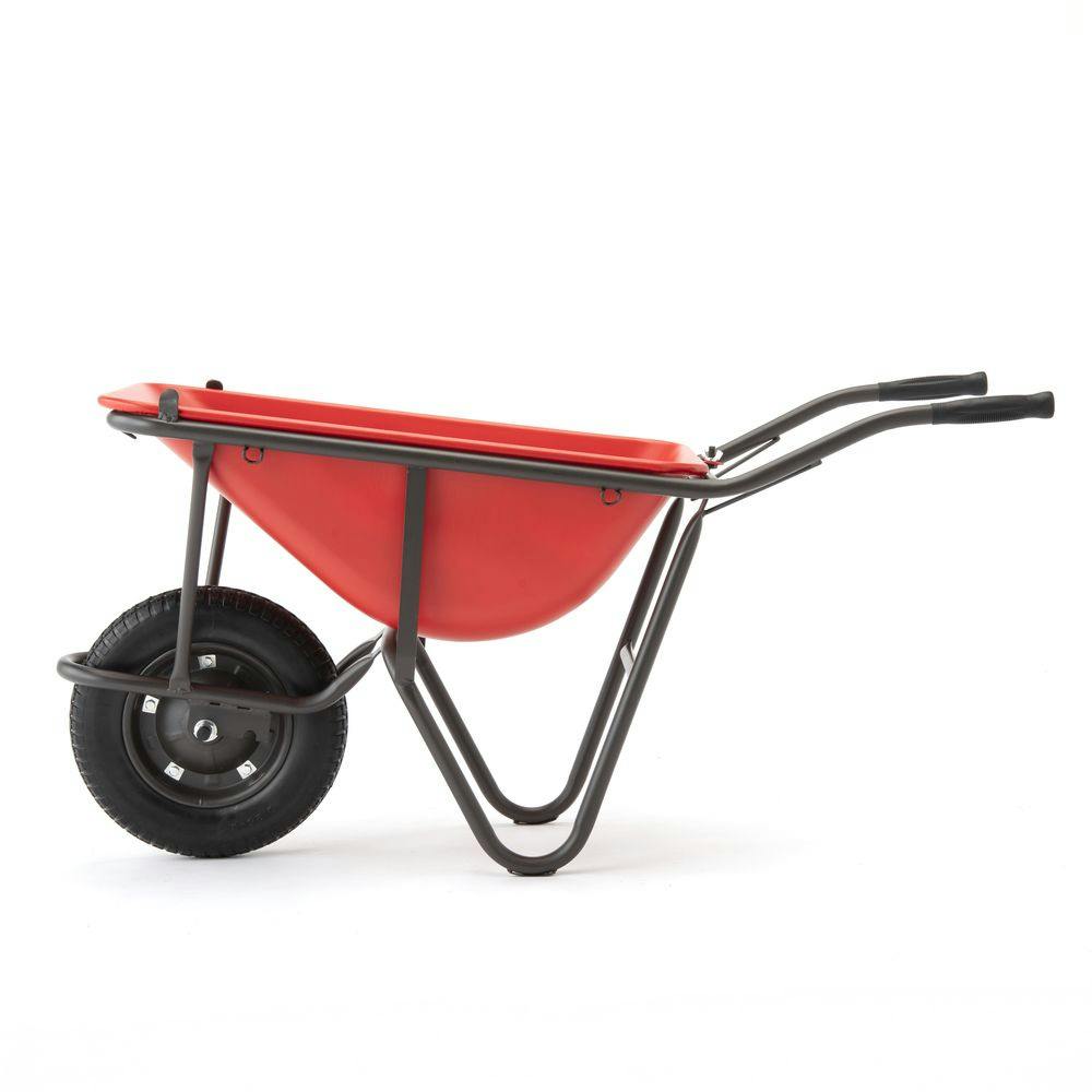 カインズ 重心が変えられる深型一輪車 ノーパンク レッド CKI-02 | 建築資材・木材 | ホームセンター通販【カインズ】