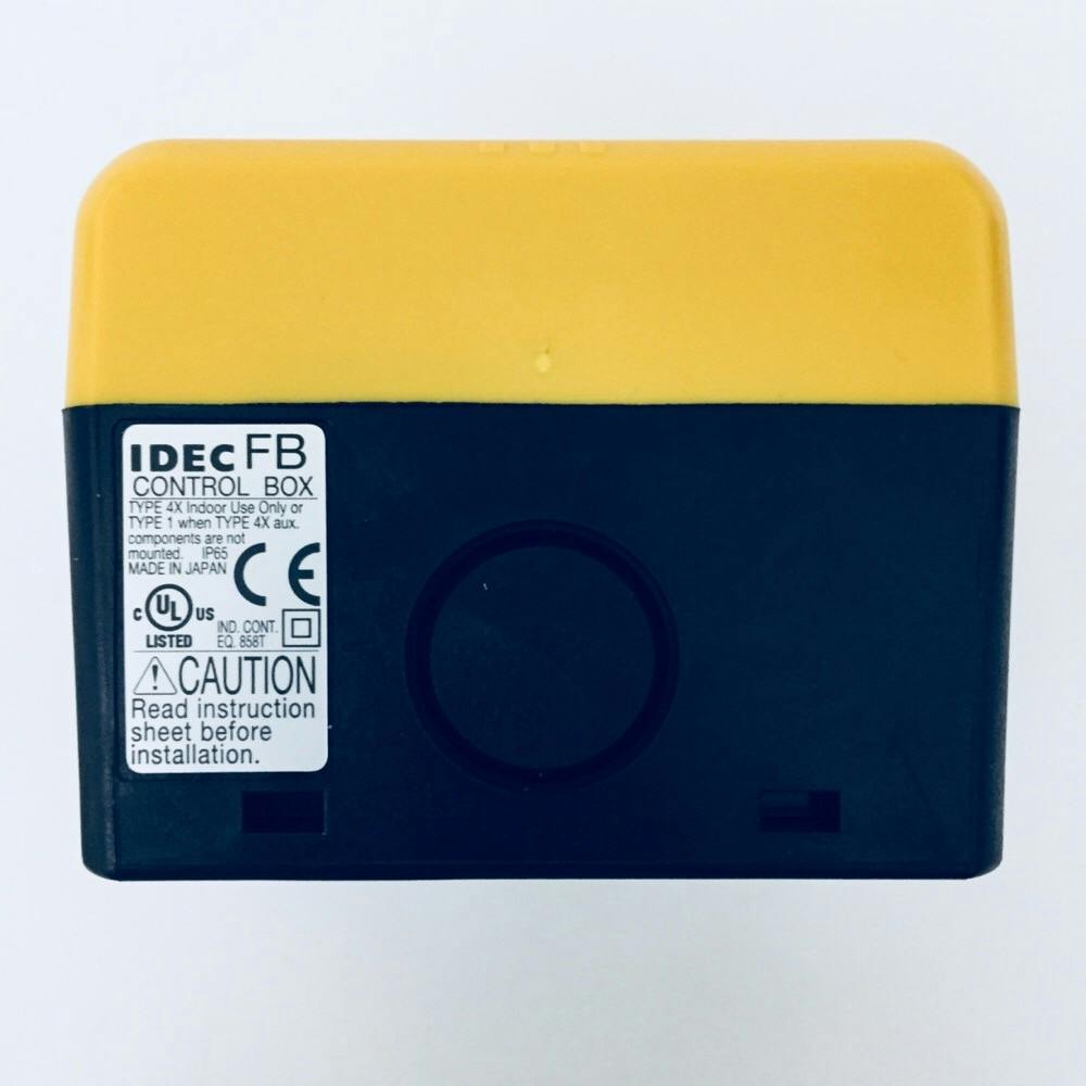 IDEC 樹脂製コントロールBOX 1穴用 黄 FB1W-111Y | 電線・電材 | ホームセンター通販【カインズ】