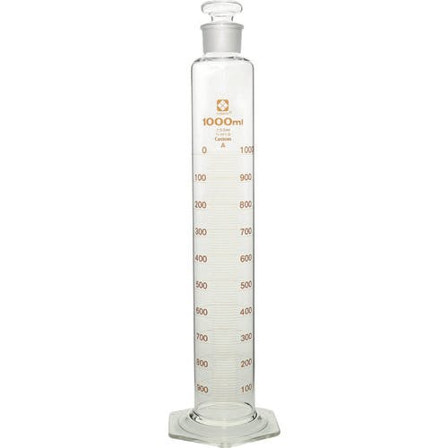 【CAINZ-DASH】柴田科学 有栓メスシリンダー カスタムA 1000mL 026580-1000【別送品】 | 研究用品 通販 | ホームセンターのカインズ