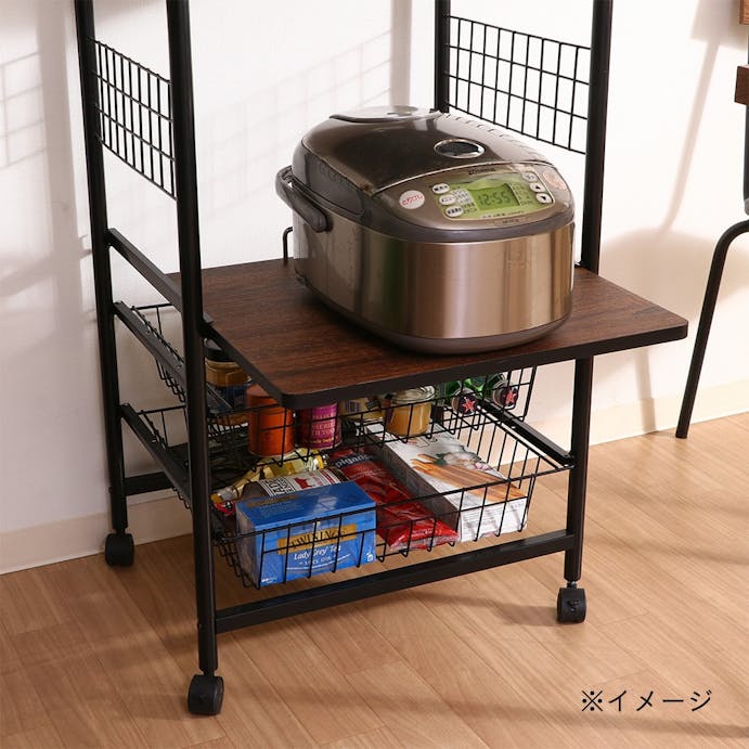 レンジワゴン FBC-03-1 BK/BR【別送品】｜ホームセンター通販【カインズ】