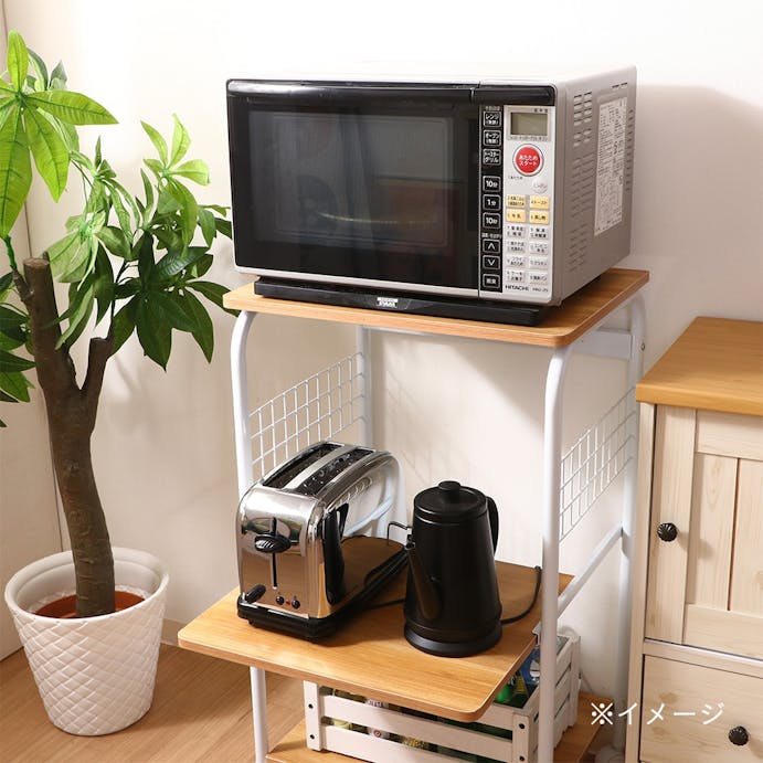 レンジワゴン FBC-03-2 WH/NA【別送品】 | 収納用品・収納家具 | ホームセンター通販【カインズ】