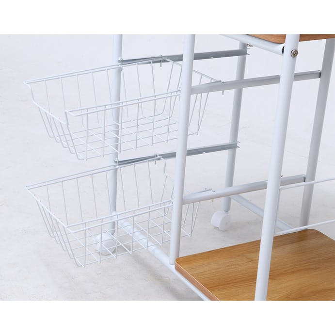 キッチンワゴン FBC-02-1 WH/NA【別送品】 | 収納用品・収納家具 | ホームセンター通販【カインズ】