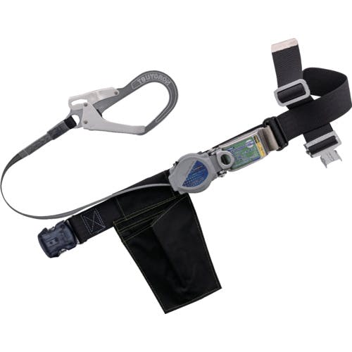 【CAINZ-DASH】藤井電工 胴ベルト型墜落制止用器具（巻取タイプ）ロック機構付き 2WAYリトライト 黒 Lサイズ 幅50MM×長さ1400MM ワンタッチバックル仕様 TB-TRL ...