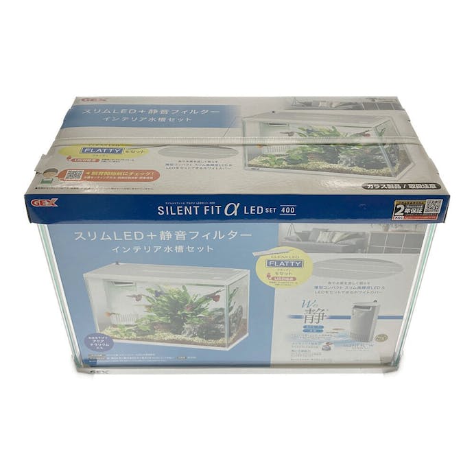GEX サイレントフィットアルファ LEDセット 400 スリムLED+静音フィルター インテリア水槽セット 幅40.3×奥行20.7×高さ28.4cm | 水中生物用品・水槽用品 | ホーム ...