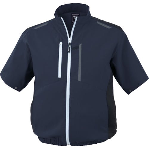 【CAINZ-DASH】ジーベック 空調服制電半袖ブルゾンXE98027－10－4L コン XE98027-10-4L【別送品】 | 作業着・作業服・安全靴 通販 | ホームセンターのカインズ