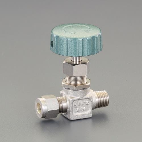 ESCO 8mm x R1/4” ニードルバルブ(ステンレス製) 空気・水その他配管継手 4550061565780 EA470CM-402 ...