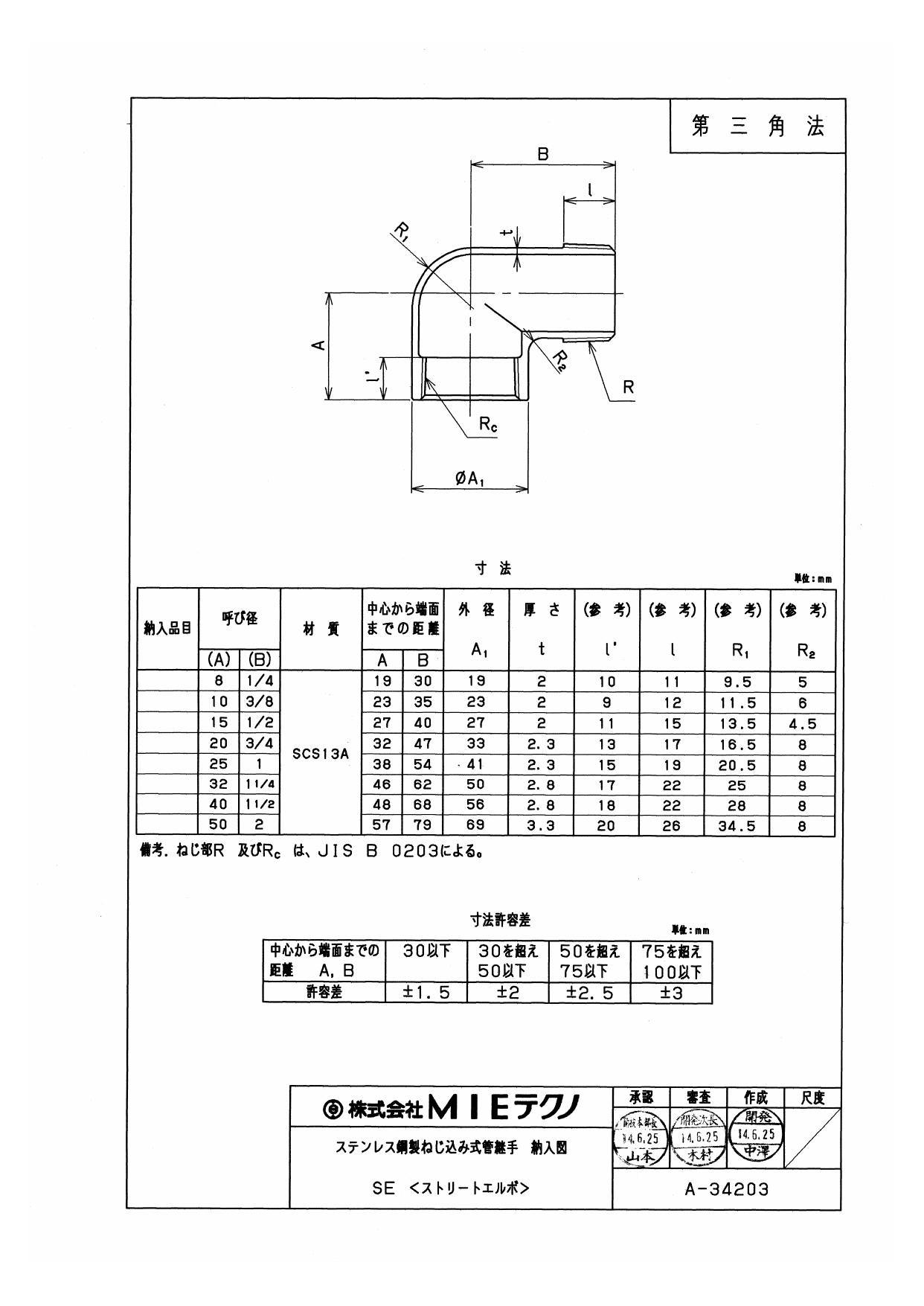 MIEテクノ SCS13A 低圧ネジ込 ストリートエルボ 20A 配管部材 ステンレスねじ込継手 00000201338(CDC)【ネット注文 ...