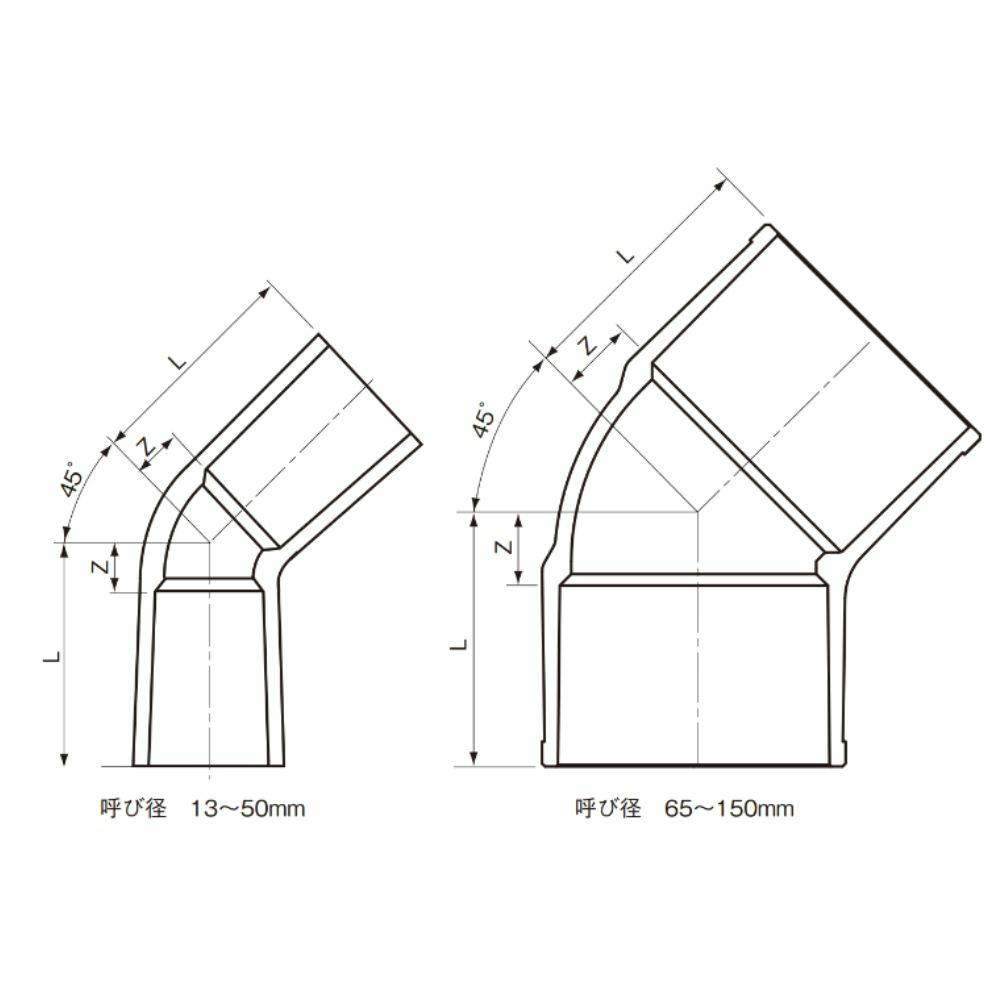 積水化学工業 セキスイ PVC TS-45L 45°エルボ 20 配管部材 TS継手 00000316386(CDC)【ネット注文限定・別送品】 | 建築資材 | ホームセンター通販【カインズ】