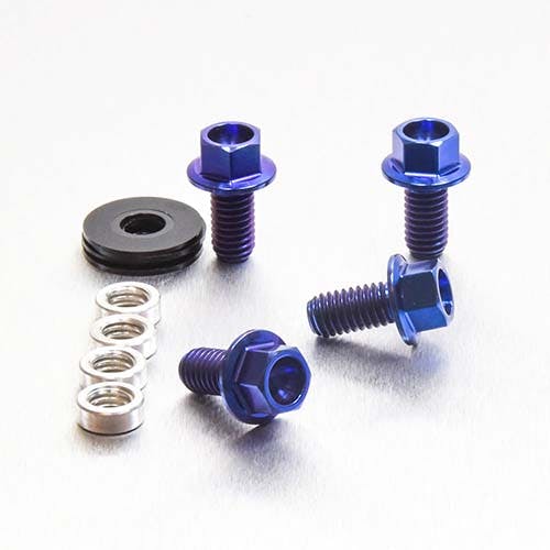 Pro-Bolt プロボルト Titanium Chain Guard Bolt Kit (CHAINHUG110TI ...