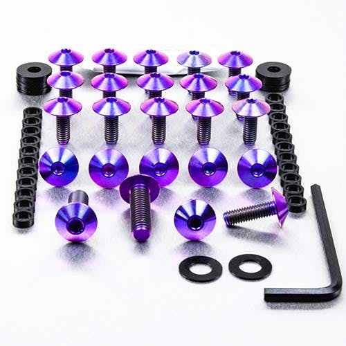 Pro-Bolt プロボルト Titanium Body Panel Bolt Kit Kawasaki KX250F 4 Stroke ...