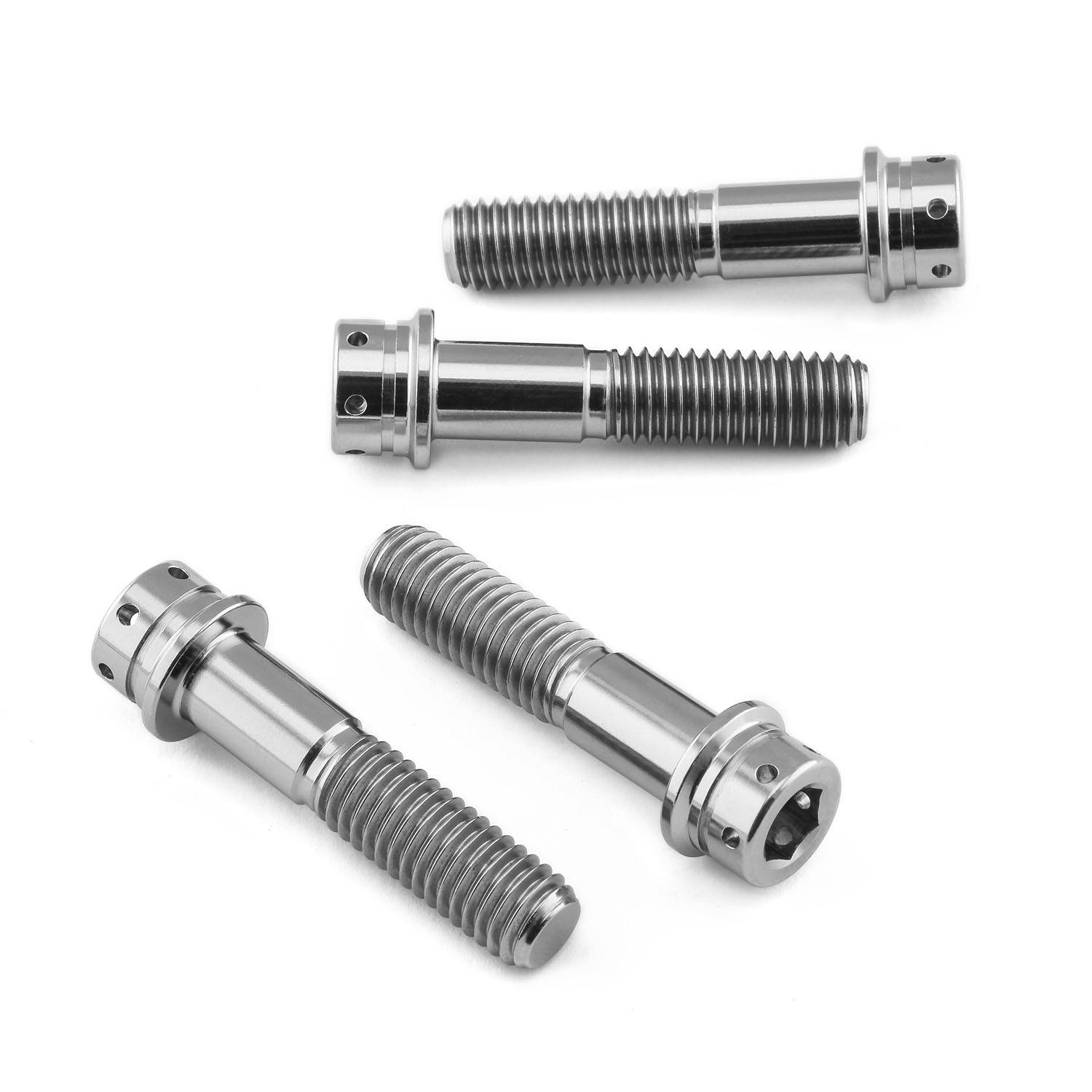 Pro-Bolt プロボルト Titanium Front Axle Pinch Bolt Kit Flanged Cap Head Race ...