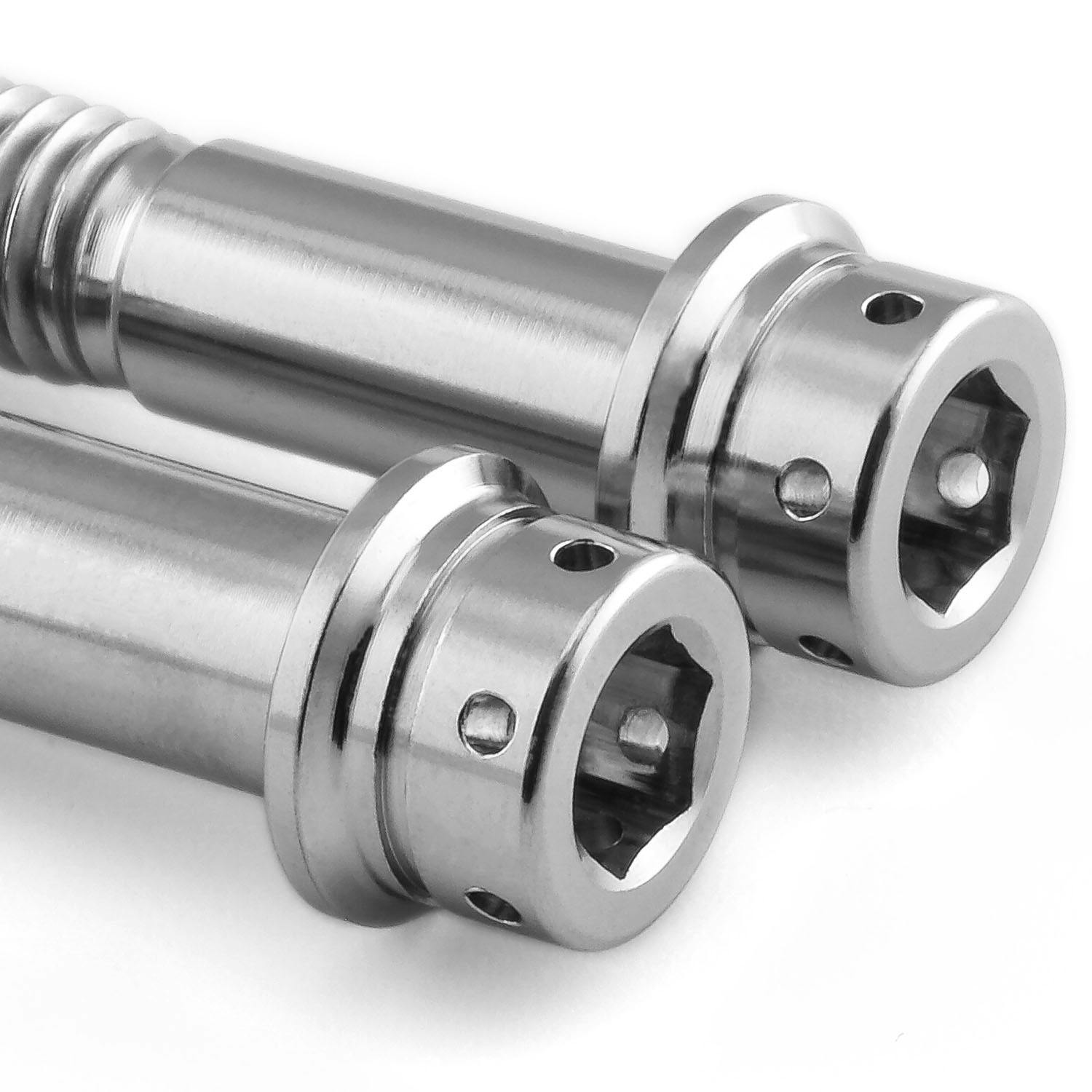 Pro-Bolt プロボルト Titanium Front Axle Pinch Bolt Kit Flanged Socket Cap ...