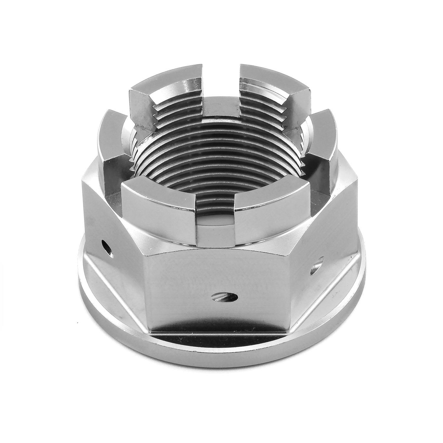 Pro-Bolt プロボルト Titanium Flanged Axle Nut M24x(1.50mm) Drilled Rear ...
