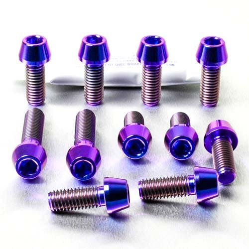 Pro-Bolt プロボルト Titanium Rider Footrest Hanger Bolt Kit (TIRREST360 ...
