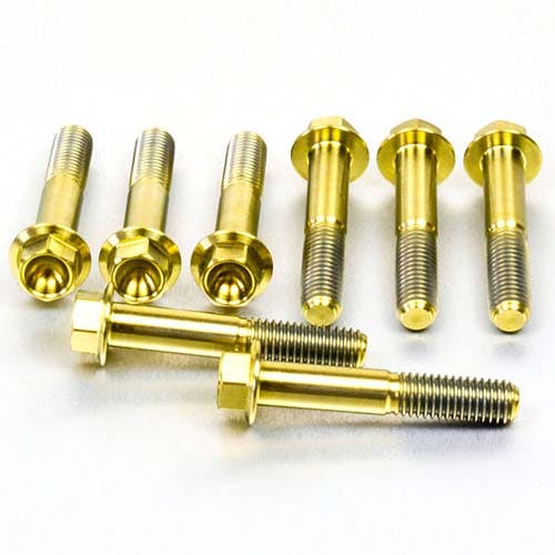 Pro-Bolt プロボルト Titanium Top ＆ Bottom Clamp Yoke Pinch Kit (TITRIPCL340 ...