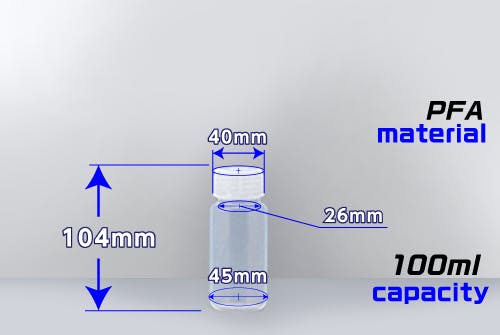 コクゴ PFAボトル 広口 100ml 101-20501(CDC)【別送品】 | 作業工具・作業用品・作業収納 | ホームセンター通販【カインズ】