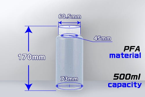 コクゴ PFAボトル 広口 500ml 101-20503(CDC)【別送品】 | 作業工具・作業用品・作業収納 | ホームセンター通販【カインズ】
