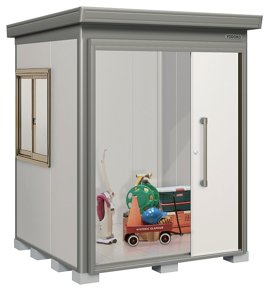 ヨドコウ ヨド蔵MD (スチール床) DZB-1818HE サンドグレージュ | 物置・自転車置き場・表札 通販 | ホームセンターのカインズ