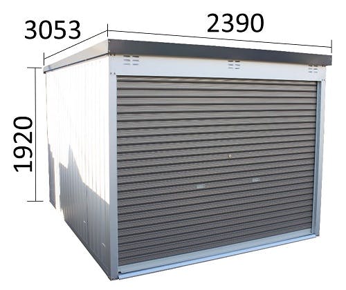 ダイマツ 多目的万能物置(シャッター付) DMG-20 メタリックホワイトブロンズ | 物置・自転車置き場・表札 | ホームセンター通販【カインズ】