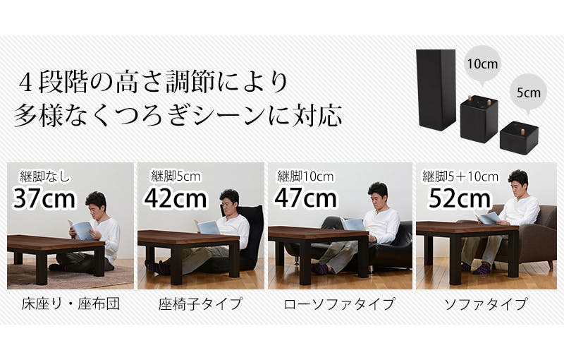 萩原スリーアイ HAGIHARA リビングコタツ ジェスタK150WN