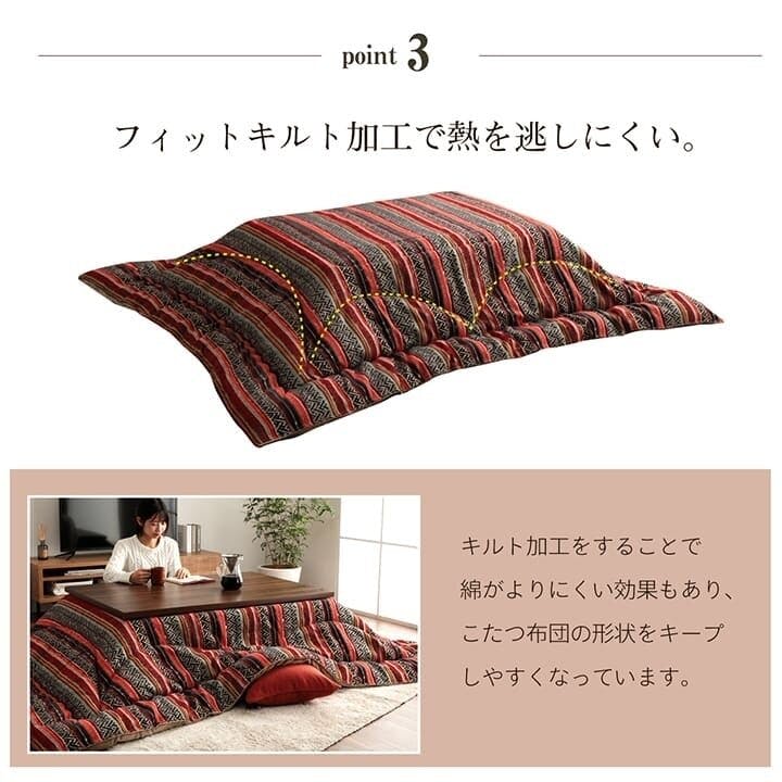 こたつ布団 正方形 日本製 シェニール カラフル エスニック イエロー 約200×200cm テレサ(代引不可)【送料無料】 テレサ こたつ布団 正方形 日本製 シェニール カラフル エスニック